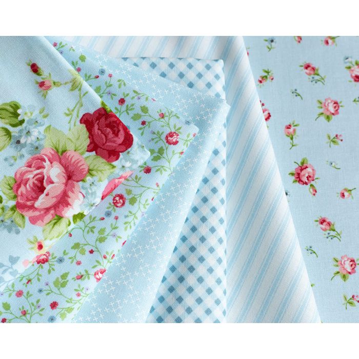 Moda Fabrics Ellie Classic Ticking Stripe Blue